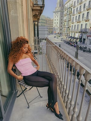 Mesh Tights Black Na Kd