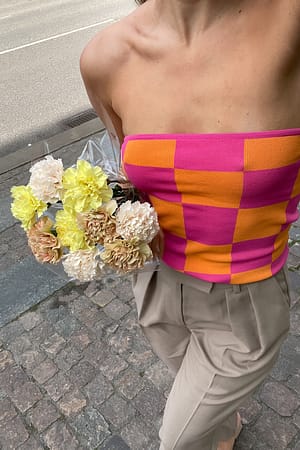 Checkered Tube Top Karo | NA-KD