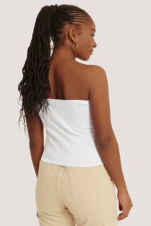 Basic Bandeau Top White | NA-KD