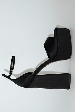 Open Toe Platform High Heels Black | NA-KD