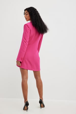 Statement Long Blazer Pink Na Kd