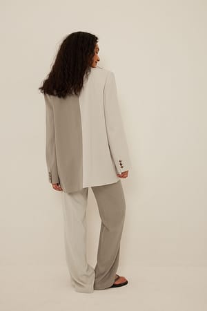 Two Colored Oversized Blazer Multicolor | NA-KD