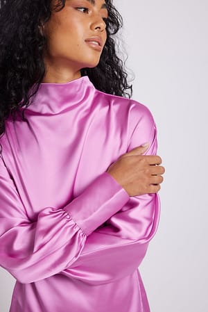 Satin Dress Pink | NA-KD