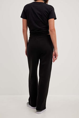 Straight Leg Sweatpants Black | NA-KD