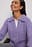 Cable Knitted Collar Sweater Purple | NA-KD