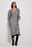 Collar Long Knitted Dress Grey | NA-KD