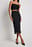 Fitted Mesh Midi Skirt Black | NA-KD