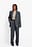 High Waist Straight Leg Melange Suit Pants Grey | NA-KD