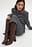 Leather Squared Toe Fitted Boots Brown | NA-KD