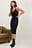 Ribbed Knitted Midi Dress Black | NA-KD
