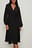Dobby Overlap Midi Dress Black | NA-KD
