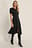 Front Zipper Midi Dress Black | NA-KD