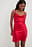 Satin Mini Dress Red | NA-KD
