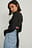 Square Neck Open Back Top Black | NA-KD