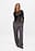 Round Neck Fitted Mesh Top Black | NA-KD