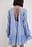 Sleeve Detail Deep Back Dress Blue | NA-KD