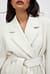 Belted Tweed Jacket Offwhite | NA-KD