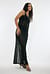 Deep Neck Maxi Dress Black | NA-KD