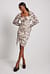 Drawstring Detail Midi Dress Multicolor | NA-KD