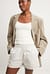Elastic Waist Cotton Shorts Beige Na Kd 5373