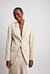 Fitted One Button Blazer Offwhite | NA-KD