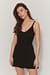 Button Detail Mini Dress Black Na Kd