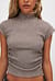 High Neck Structured Top Brown | NA-KD