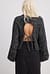Knitted Open Back Balloon Sleeve Sweater Black | NA-KD