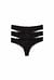Micro Lace Edge String 3-pack Black | NA-KD