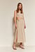 Drawstring Cut Out Dress Beige | NA-KD