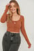 Drawstring Detail Crop Top Orange | NA-KD