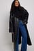 Faux Sherling Coat Black | NA-KD