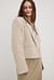 Short Oversized Blazer Beige | NA-KD