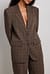 Oversized Checked Blazer Brown | NA-KD