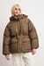 Oversized Padded Jacket Brown | NA-KD