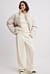 Oversized Padded Jacket Offwhite | NA-KD