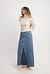 Panel Maxi Denim Skirt Blue | NA-KD