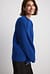 Round Neck Knitted Sweater Blue | NA-KD