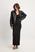 Slit Detail Maxi Skirt Black Na Kd