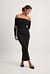 Soft Line Midi Dress Black | NA-KD