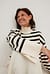 Striped Turtle Neck Knitted Sweater Stripe | NA-KD
