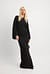 Structured Drawstrings Maxi Dress Black | NA-KD