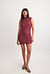 Structured Mini Dress Burgundy | NA-KD