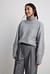 Turtleneck Knitted Cable Sweater Grey | NA-KD