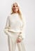 Strickpulli mit weiten Ärmeln Offwhite | NA-KD