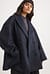 Wool Blend Short Coat Navy | NA-KD