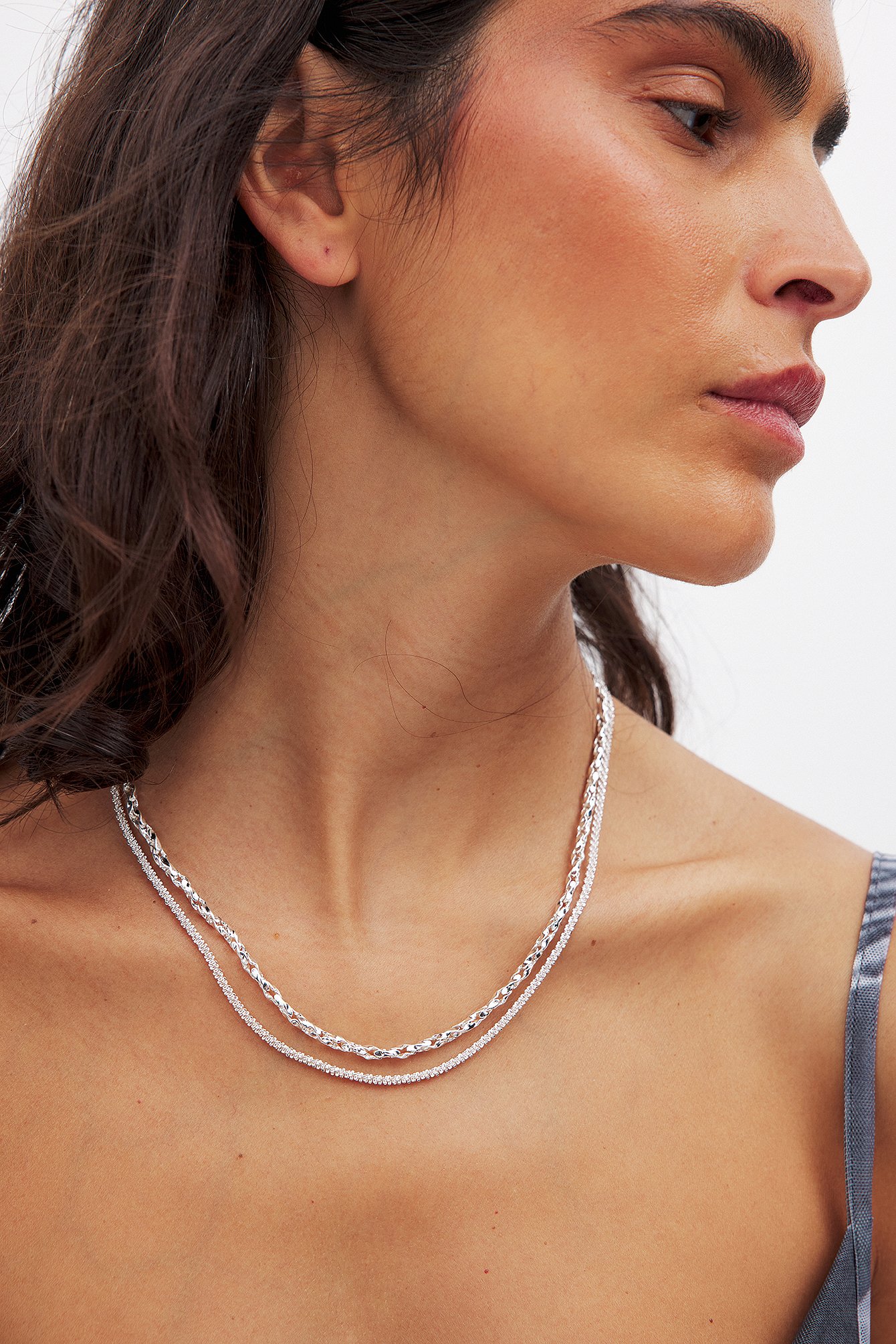 2-pack Chain Necklace Silver | NA-KD