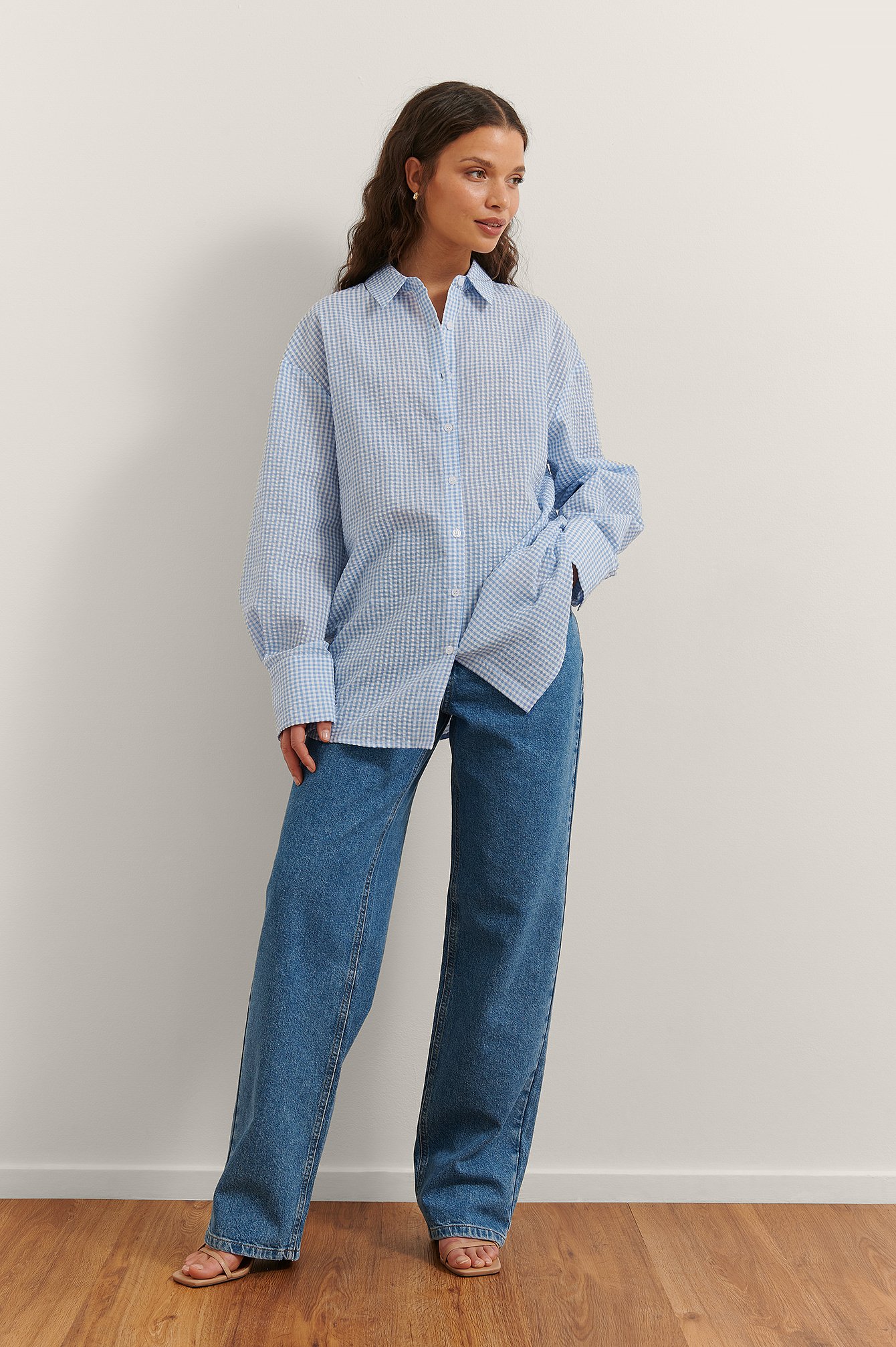 Structured Shirt Blue | na-kd.com