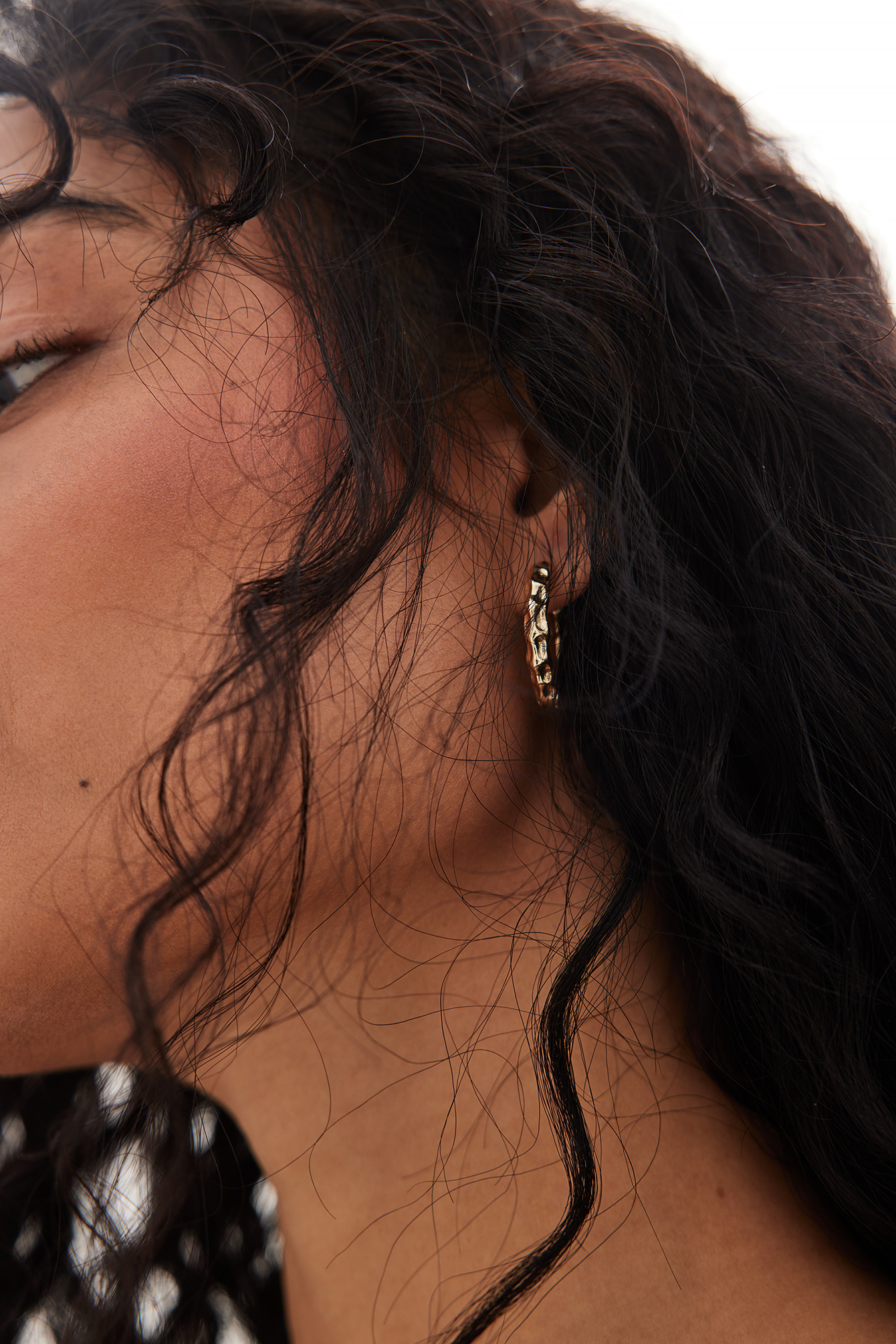 3-pack Textured Hoops Gold | NA-KD