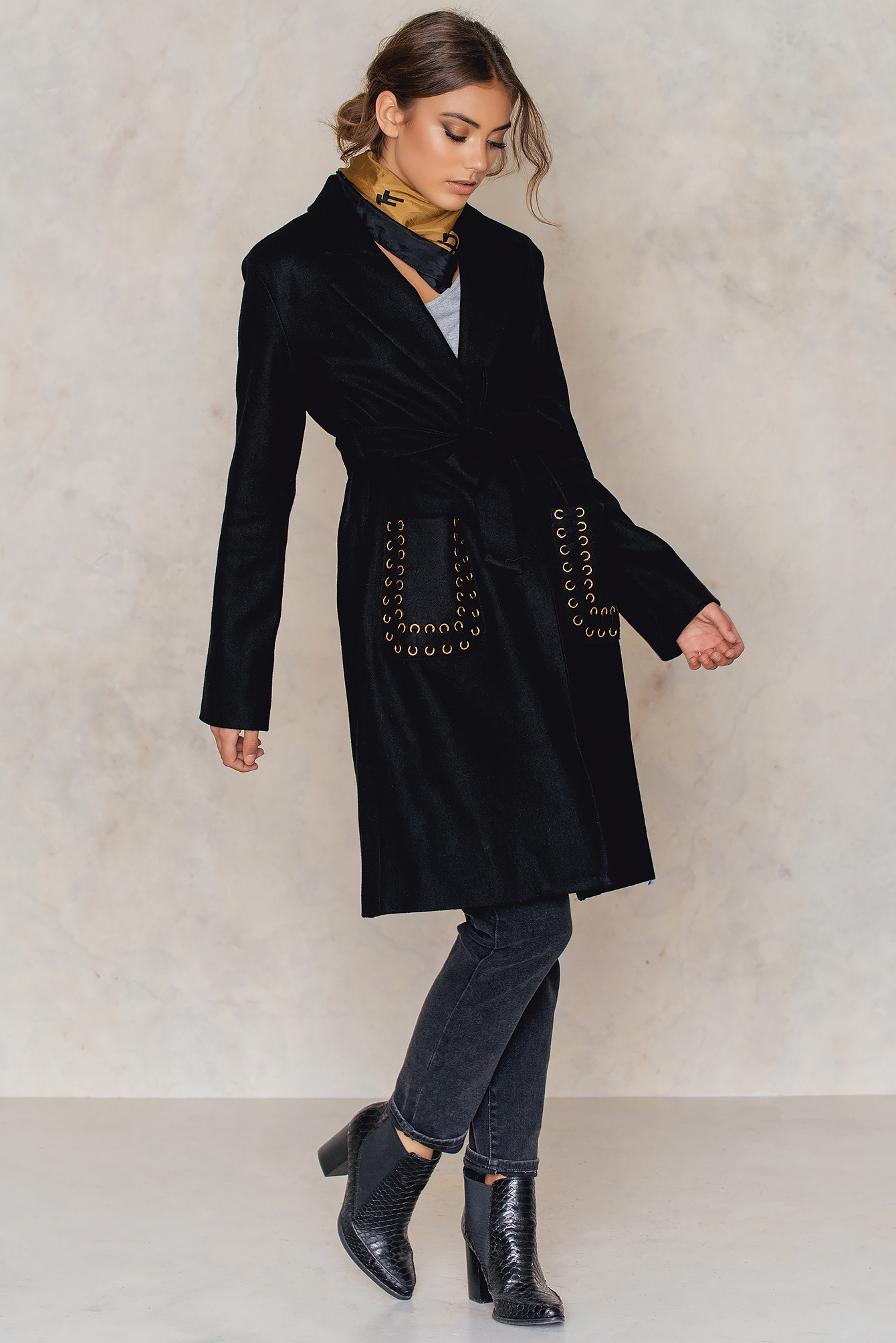 Saki Coat Svart | NA-KD